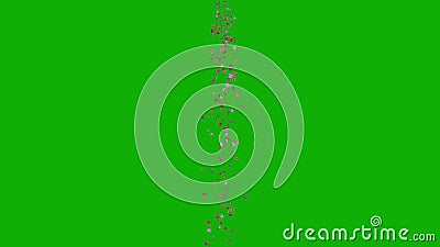 Falling Debris Particles Motion Graphics with Green Screen Background ...