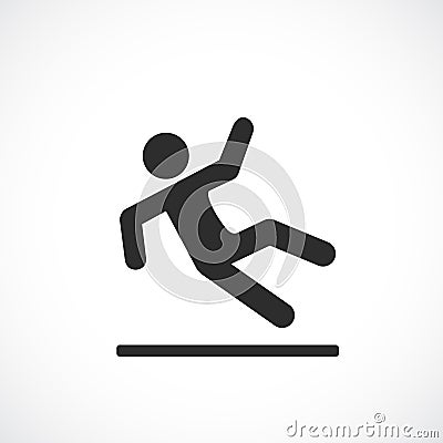 Falling Man Vector Pictogram | CartoonDealer.com #104131732