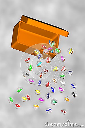 Falling Marbles Stock Image - Image: 9039551