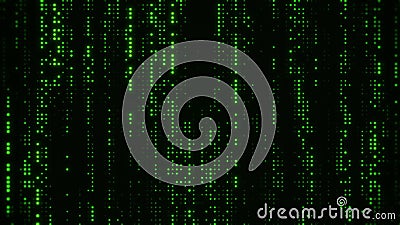 Falling Matrix Digital Green Dots Loop Motion Background Stock Video ...