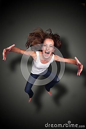 Falling Person Screaming With Arms Outstretched Stock Photography ...