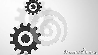 Falling and Rotating Cog Wheels Stock Footage - Video of design ...