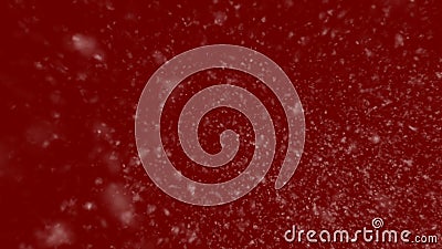 Falling Snow with Red Abstract Background, Stock Video - Video of ...