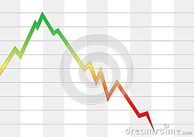 Falling Stock Chart Royalty-Free Cartoon | CartoonDealer.com #8505527