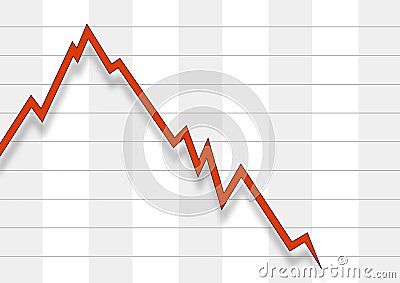 Falling Stock Chart Royalty Free Stock Images - Image: 8505539