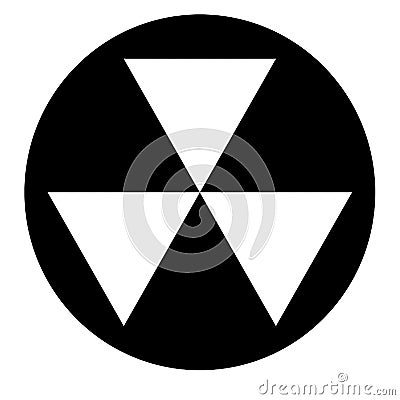 Fallout Shelter Warning Symbol Royalty-Free Stock Image | CartoonDealer ...