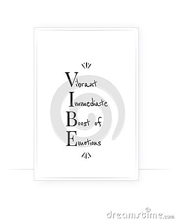 Vibe, Description, Wording Design. Vibe Definition, Vector ...