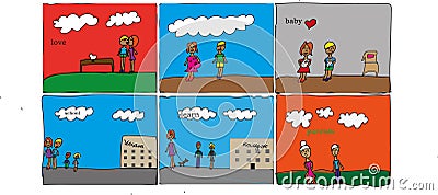 Family Life Cycle Royalty-Free Stock Image | CartoonDealer.com #83936410