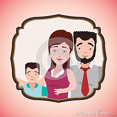 Family And Roles Design Vector Illustration | CartoonDealer.com #63733836