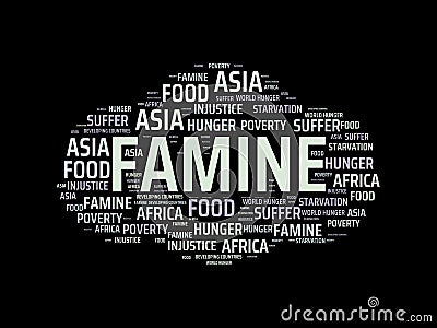 FAMINE - Image With Words Associated With The Topic FAMINE, Word Cloud ...
