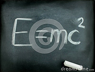 Famous Albert Einstein's Equation E=mc2 Stock Photography - Image: 22224642