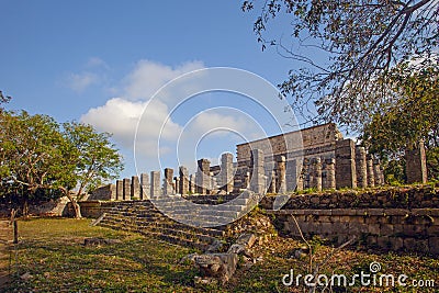Famous El Castillo Pyramid With Shadow Of Serpent At Maya ...