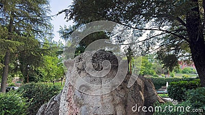 The Famous Lion Statue in Ifran, Morocco Stock Video - Video of africa ...