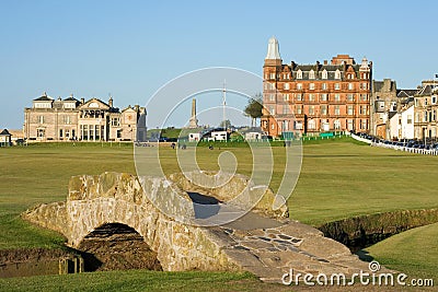The Famous Swilcan Bridge On St Andrews Old Course Royalty-Free Stock ...