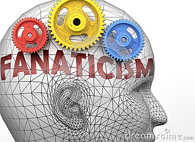 Fanaticism And Human Mind - Pictured As Word Fanaticism Inside A Head ...