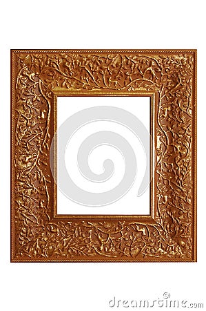 Fancy Gold Frame Stock Image - Image: 1701421