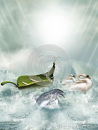 Fantasy Boat Royalty Free Stock Photos - Image: 9044458