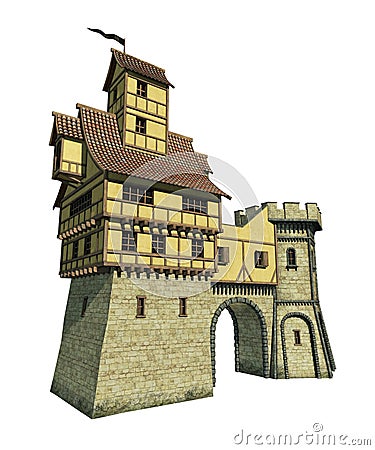 Fantasy Castle Gate Stock Photography | CartoonDealer.com #69570050