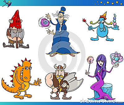 Fantasy Characters Cartoon Set | CartoonDealer.com #60429363