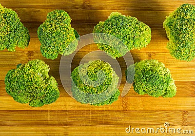 Fantasy Mini Landscape - Trees Made With Broccoli On A White Background ...