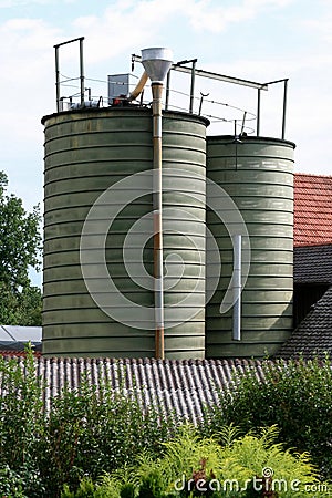 Farm Storage Silos Stock Image | CartoonDealer.com #1734175