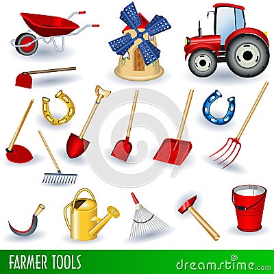 Farmer Tools Royalty Free Stock Images - Image: 16536659