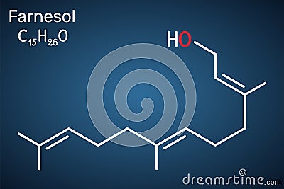 Farnesol Molecule. It Is Derivative Of Terpenoids. It Has A Delicate ...