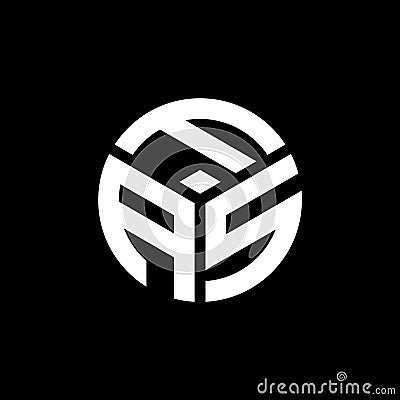 FAS Letter Logo Design On Black Background. FAS Creative Initials ...