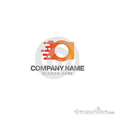 Fast Camera Logo Design Template Vector | CartoonDealer.com #168406382