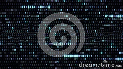 Fast Moving Numbers in the Internet Matrix Blue Color a HD 1920x1080 ...