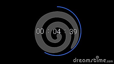 Fast Moving Digital Clock Countdown,time Flowing Speed,clock Motion ...