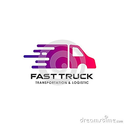 Fast Truck Delivery Services Logo Design. Cargo Logo Design Template ...