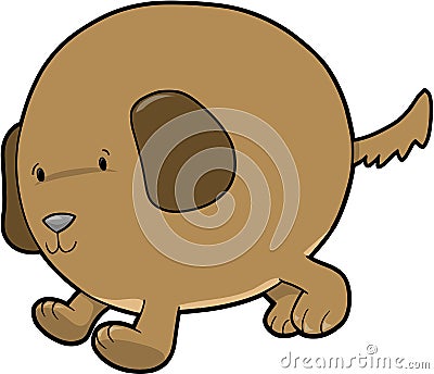 Fat Dog Vector Royalty Free Stock Photos - Image: 6428458