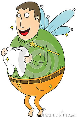 Fat Tooth Fairy Royalty Free Stock Image - Image: 27879116