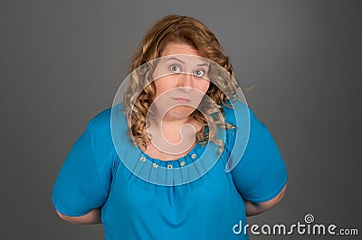 Fat Woman Portrait Stock Images - Image: 24978204