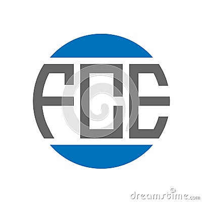 FCE Letter Logo Design On White Background. FCE Creative Initials ...