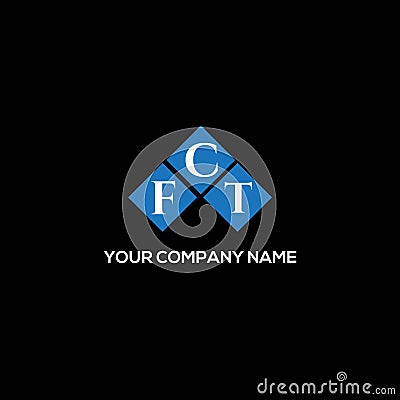 FCT Letter Logo Design On BLACK Background. FCT Creative Initials ...