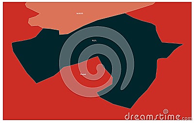 FCT Vector Map With NWFP And Punjab Pakistan | CartoonDealer.com #254947091