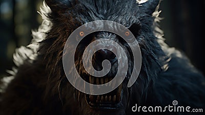 Fearsome Werewolf Generative AI Royalty-Free Stock Photo ...