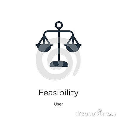 Feasibility Icon Vector. Trendy Flat Feasibility Icon From User ...