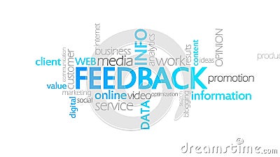 Feedback, Animated Typography Stock Footage - Video of evaluation ...