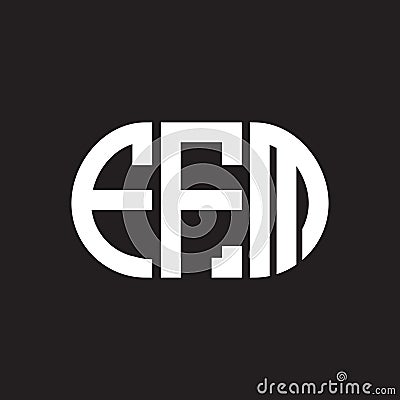 FEM Letter Logo Design On Black Background. FEM Creative Initials ...