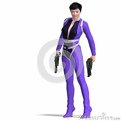 Female Agent Blue Royalty-Free Stock Photography | CartoonDealer.com ...