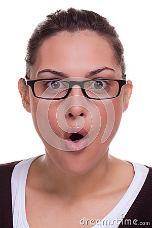 Female Facial Expression Shock Stock Photography | CartoonDealer.com ...