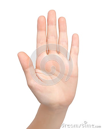 Female Hand Showing Stop Royalty Free Stock Photo - Image: 27800125