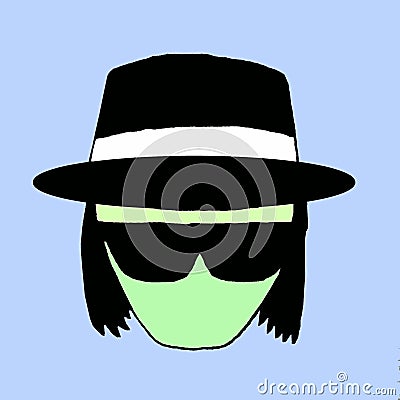 Female Incognito Stock Illustration | CartoonDealer.com #260670181