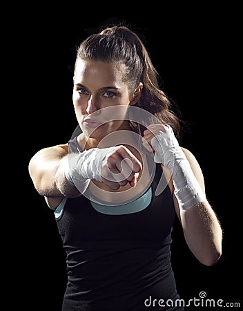 Female MMA Fighter Stock Photography - Image: 32763502