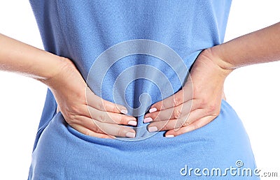 Female Person Suffering From Backache Stock Photography | CartoonDealer ...