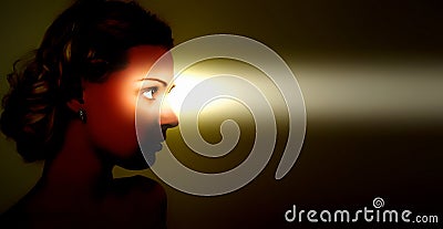 Female Stare. Royalty Free Stock Images - Image: 518269