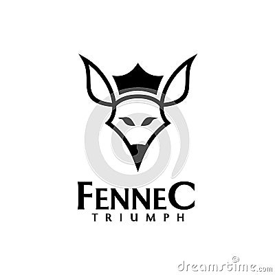 Fennec Fox Head Logo Design Stock Photography | CartoonDealer.com ...